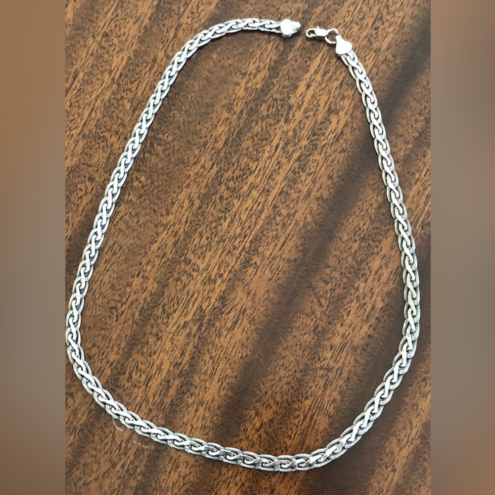 925 Sterling Silver Heavy 20” Chain Necklace - Gem